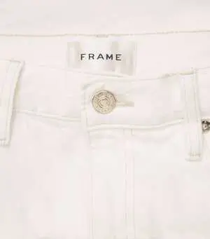 FRAME Bow Barrel Leg Jeans - Ivory