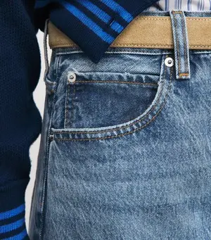 FRAME Bow Barrel Jeans - Blue