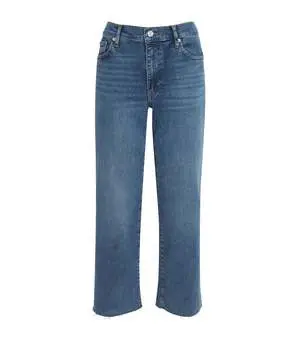FRAME The Mellow Slim Wide-leg Jeans - Blue