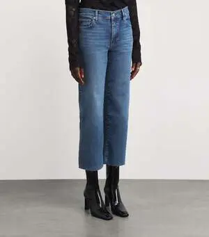 FRAME The Mellow Slim Wide-leg Jeans - Blue