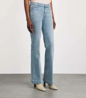 7 For All Mankind Dojo Flared Jeans - Blue