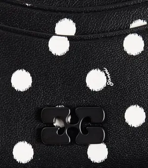 GANNI Polka-dot Card Holder - Black