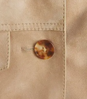 Lafayette 148 New York Suede Belted Jacket