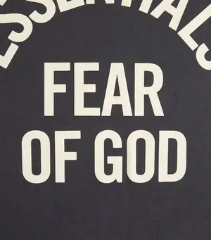 Fear Of God Oversized Logo Campus T-shirt - Black