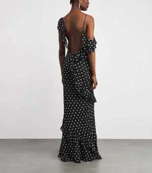 SELF-PORTRAIT Polka-dot Maxi Dress