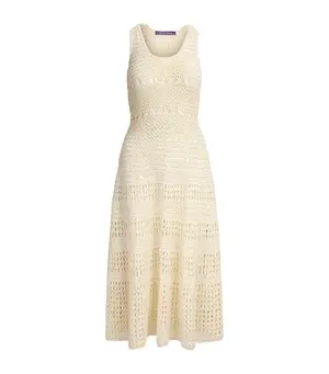 Ralph Lauren Cotton Solana Midi Dress - Neutral