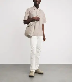 7 For All Mankind Luxe Performance Straight Chinos - White