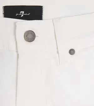 7 For All Mankind Luxe Performance Straight Chinos - White
