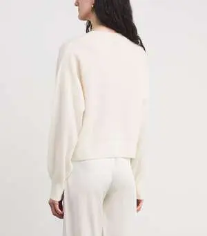 Le Kasha Organic Cashmere Modenab Sweater - White
