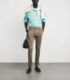 Jacob Cohen Linen Long-sleeve Shirt