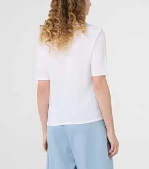 Max Mara Linen-blend V-neck T-shirt