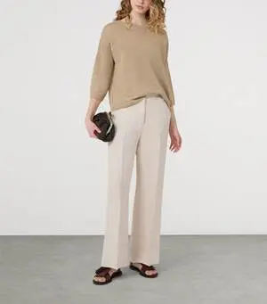 Max Mara Linen Cropped-sleeve Sweater