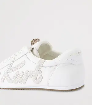 Kurt Geiger Embellished Islington Sneakers - White