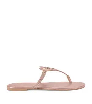 Kurt Geiger Leather T-bar Sandals - Nude