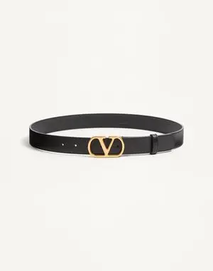 Valentino Garavani VLogo Signature Belt Black