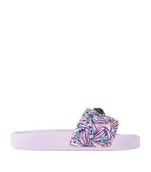 Kurt Geiger Meena Eagle Slides - Purple