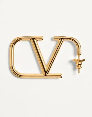 Valentino Garavani Vlogo Signature Metal Earrings - Gold