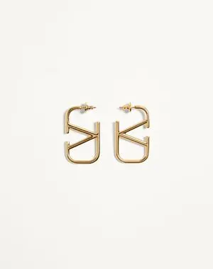 Valentino Garavani Vlogo Signature Metal Earrings - Gold