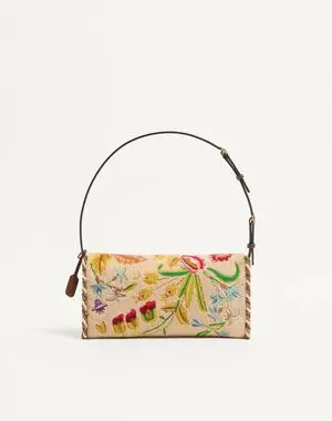 Valentino Garavani Devain Embroidered Shoulder Bag - Multicolour