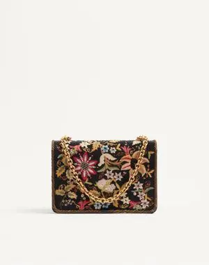 Valentino Garavani Vain Embroidered Shoulder Bag