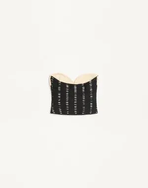 Valentino Garavani Plusdepois Print Chiffon Top - Black/birch