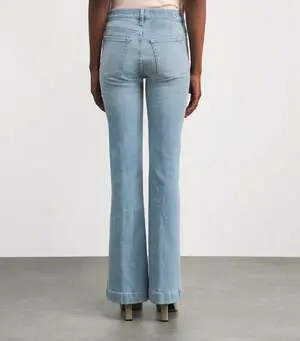 7 For All Mankind Dojo Flared Jeans - Blue