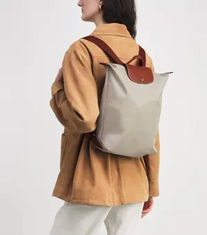 Longchamp Le Pliage Medium Backpack - Grey