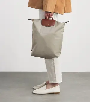 Longchamp Le Pliage Medium Backpack - Grey
