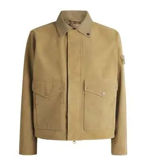 Stone Island Ghost Piece Split Leather Jacket