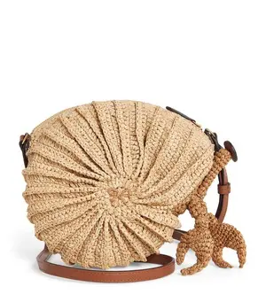 ANYA HINDMARCH Raffia Hermit Crab Cross-body Bag