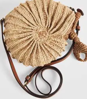 ANYA HINDMARCH Raffia Hermit Crab Cross-body Bag