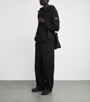 Stone Island Short Hooded Parka - Black