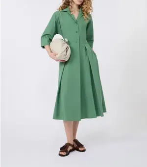 Max Mara Cotton Midi Shirt Dress