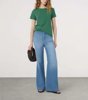 Max Mara Stretch-cotton T-shirt - Green
