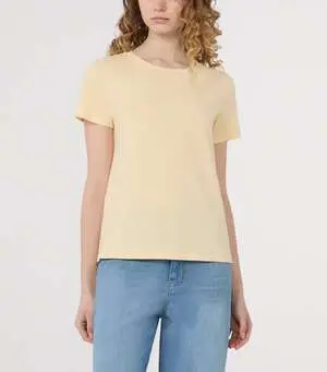 Max Mara Stretch-cotton T-shirt - Yellow