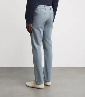 7 For All Mankind Luxe Performance Regular Slim Chinos - Blue