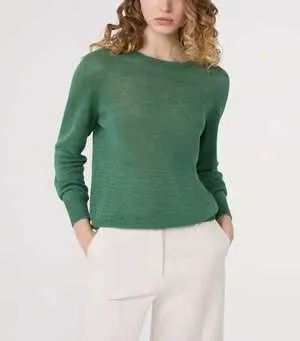 Max Mara Linen Crew-neck Sweater