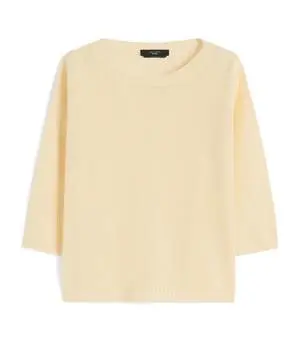 Max Mara Linen Cropped-sleeve Sweater