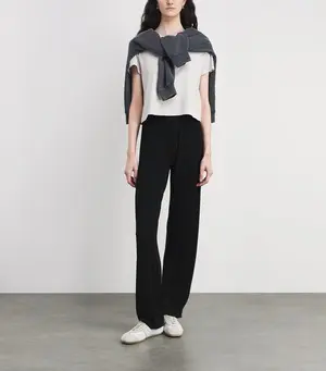 Eterne Cotton-modal Ribbed Sweatpants