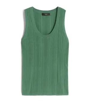 Max Mara Rib-knit Tank Top - Green