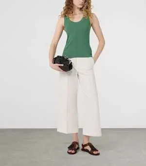 Max Mara Rib-knit Tank Top - Green