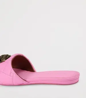 Kurt Geiger Leather Quilted Kensington Sandals - Pink