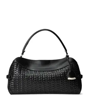 Ralph Lauren Braided Leather Shoulder Bag