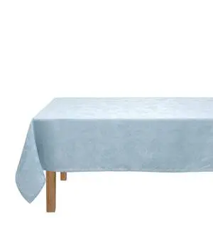 LE JACQUARD FRANÇAIS Linen Damask Tivoli Tablecloth - Blue