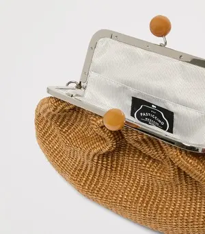 Max Mara Woven Pasticcino Clutch - Yellow