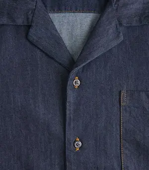 Dries Van Noten Denim Short-sleeve Shirt