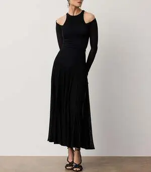 Ralph Lauren Mulberry Silk Layered Maxine Top