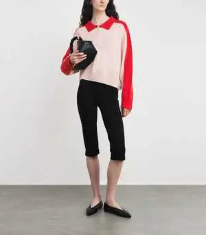 Soft Goat Cashmere Polo-neck Sweater
