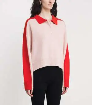 Soft Goat Cashmere Polo-neck Sweater
