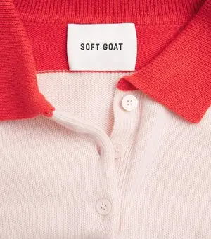 Soft Goat Cashmere Polo-neck Sweater